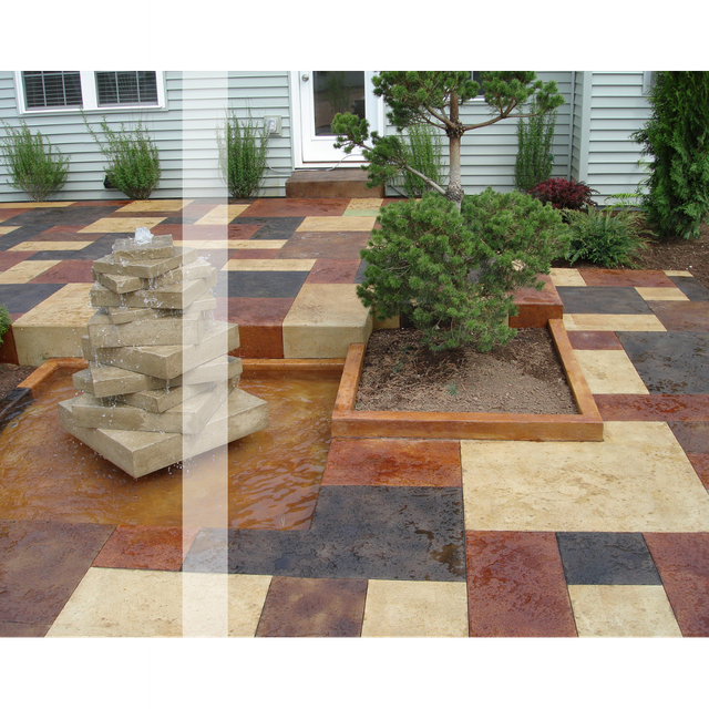 Exterior Concrete Stain Designs