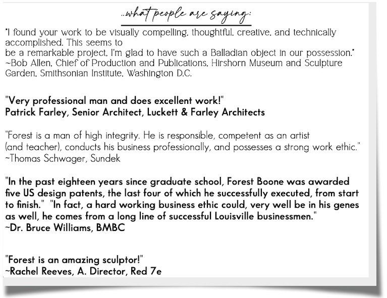 Custom Bronze Statues Artist in Louisville – Forest Boone