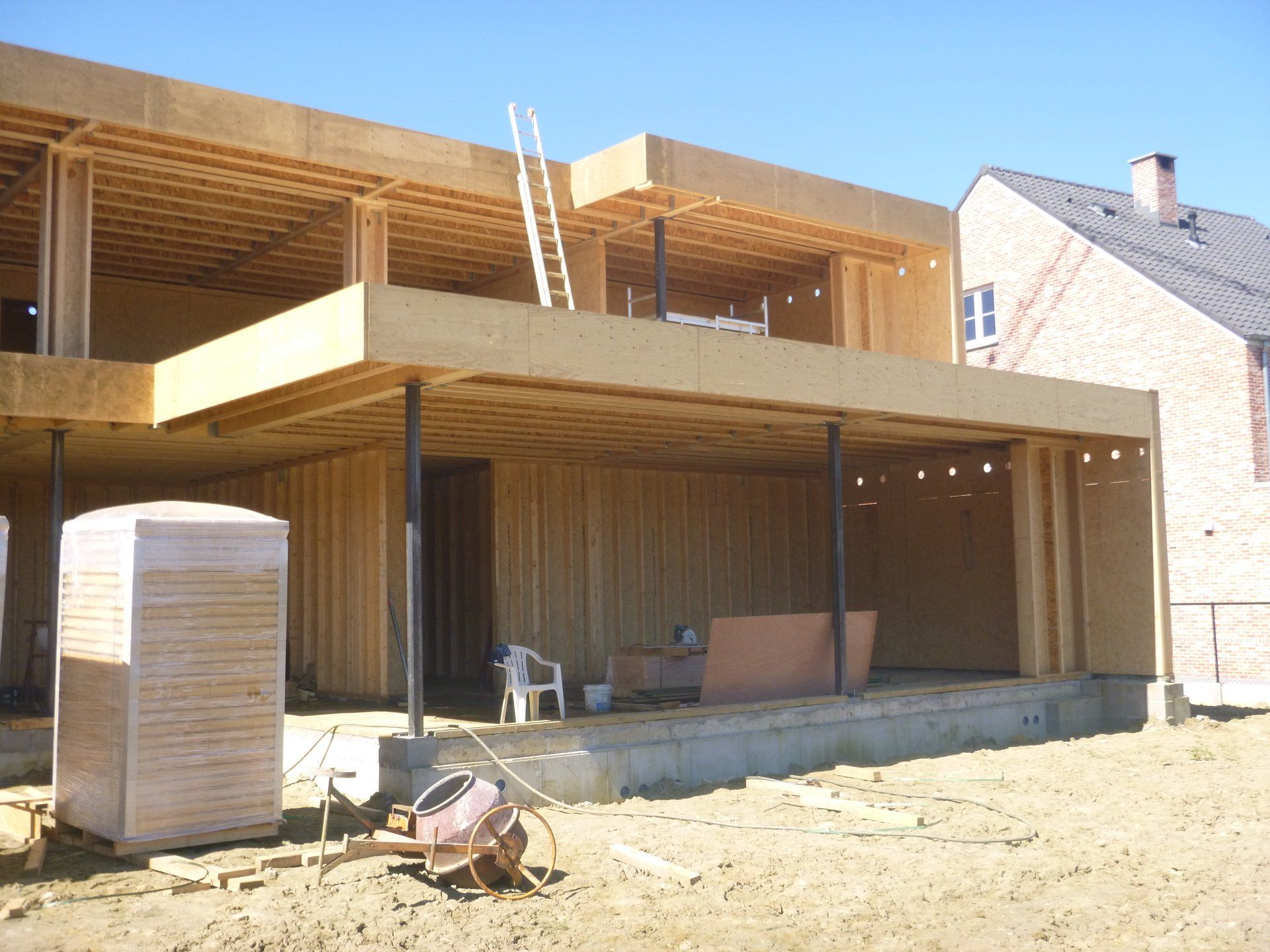 Moderne houtskelet nieuwbouwwoning in Rillaar - Architectengroep Janssens