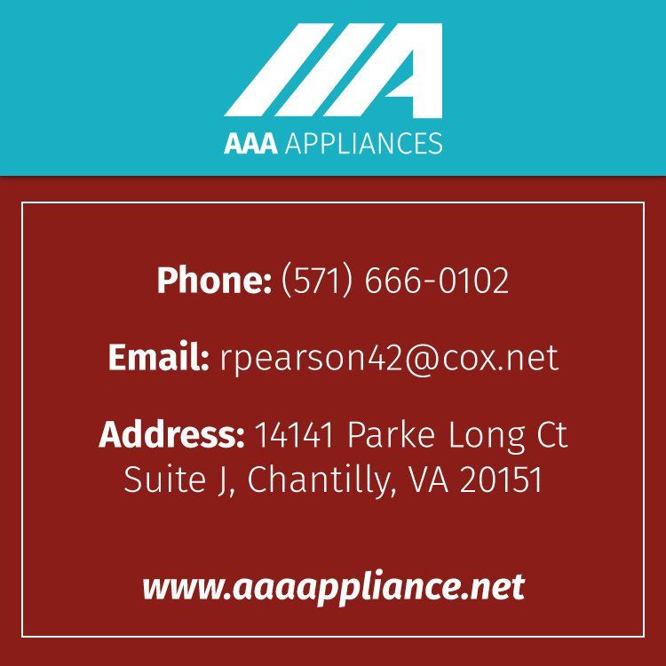 Brands We Carry | AAA Appliances - Chantilly VA