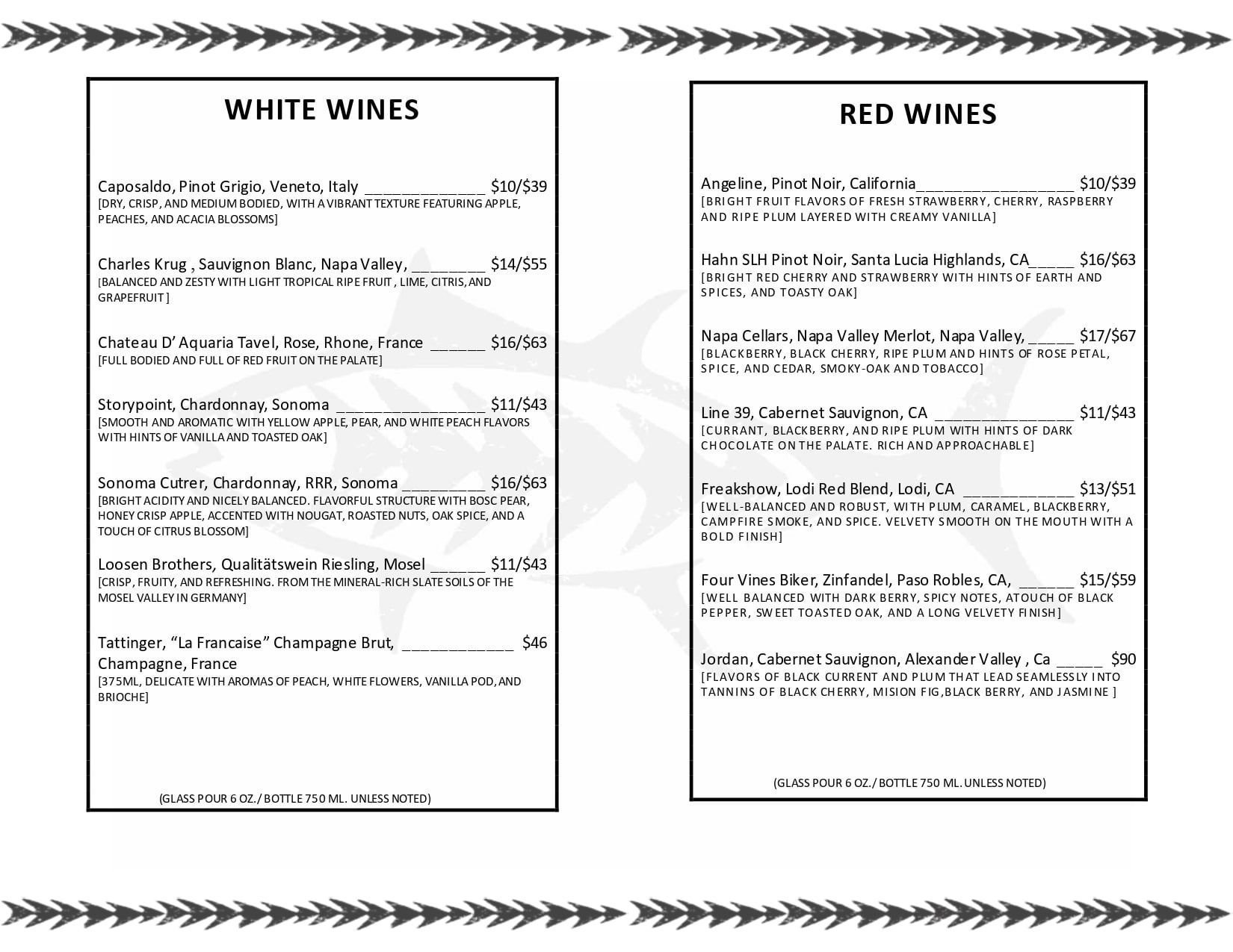 Drink Menu | Kihei, HI | Isana Restaurant