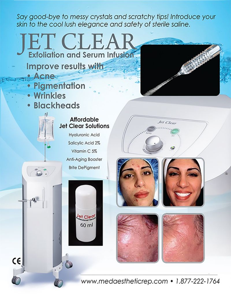 Jet Clear high pressure sterile saline exfoliation, extraction and ...