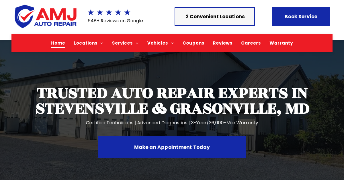 Mercedes Benz Auto Repair - Stevensville & Grasonville, MD | AMJ Auto ...