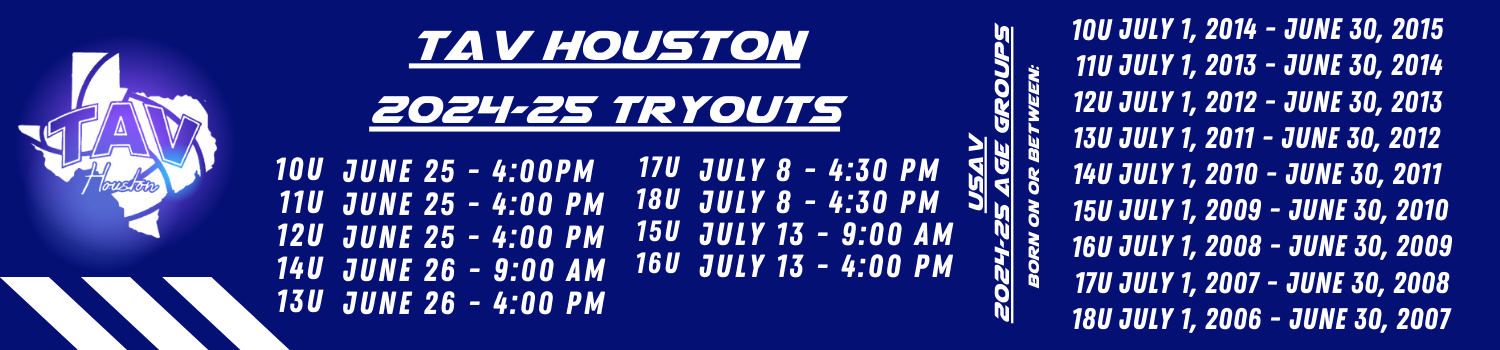 TAV Houston Club VB | Club Volleyball & Youth Training
