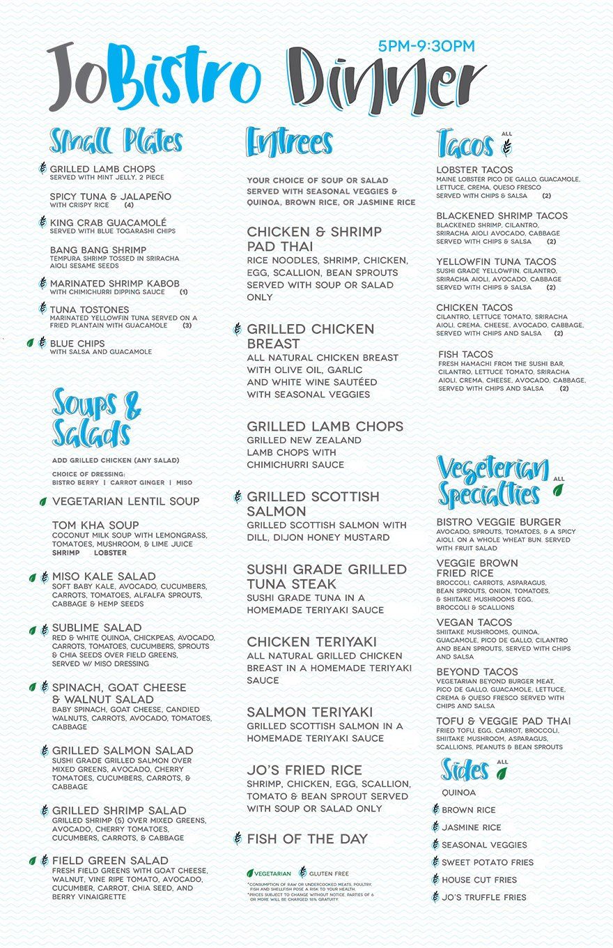 Jo Bistro Official Website