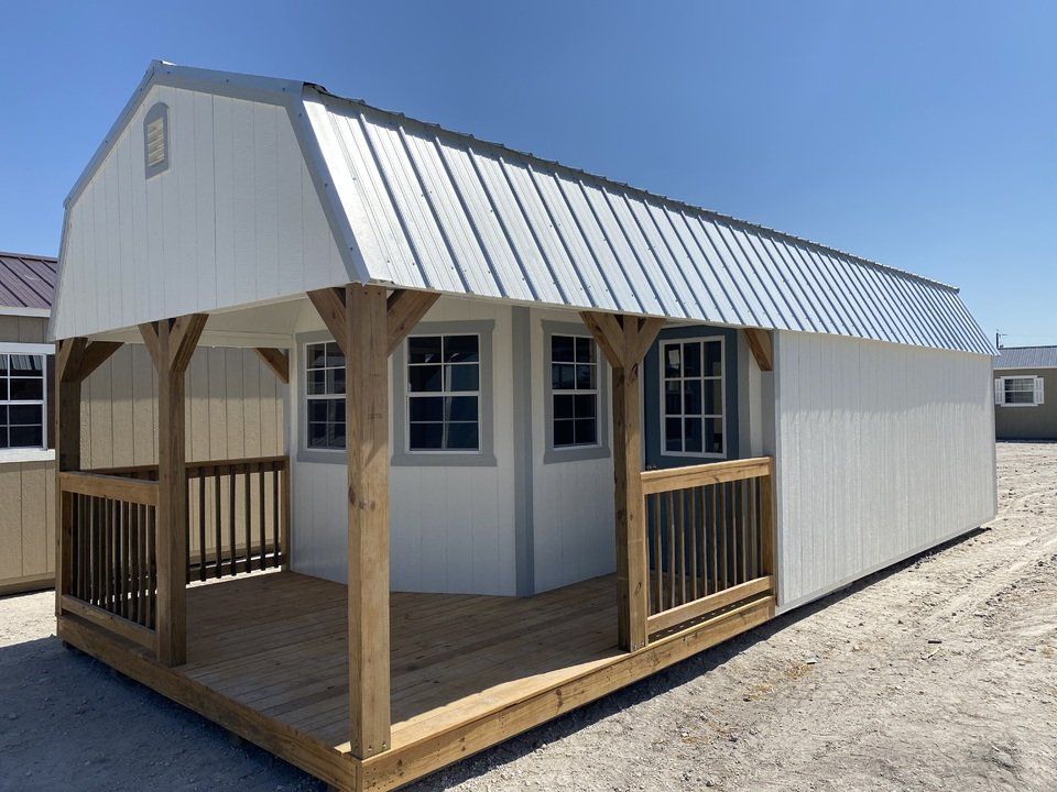 Deluxe Lofted Barn Cabin Shed | Portable Cabins For Sale