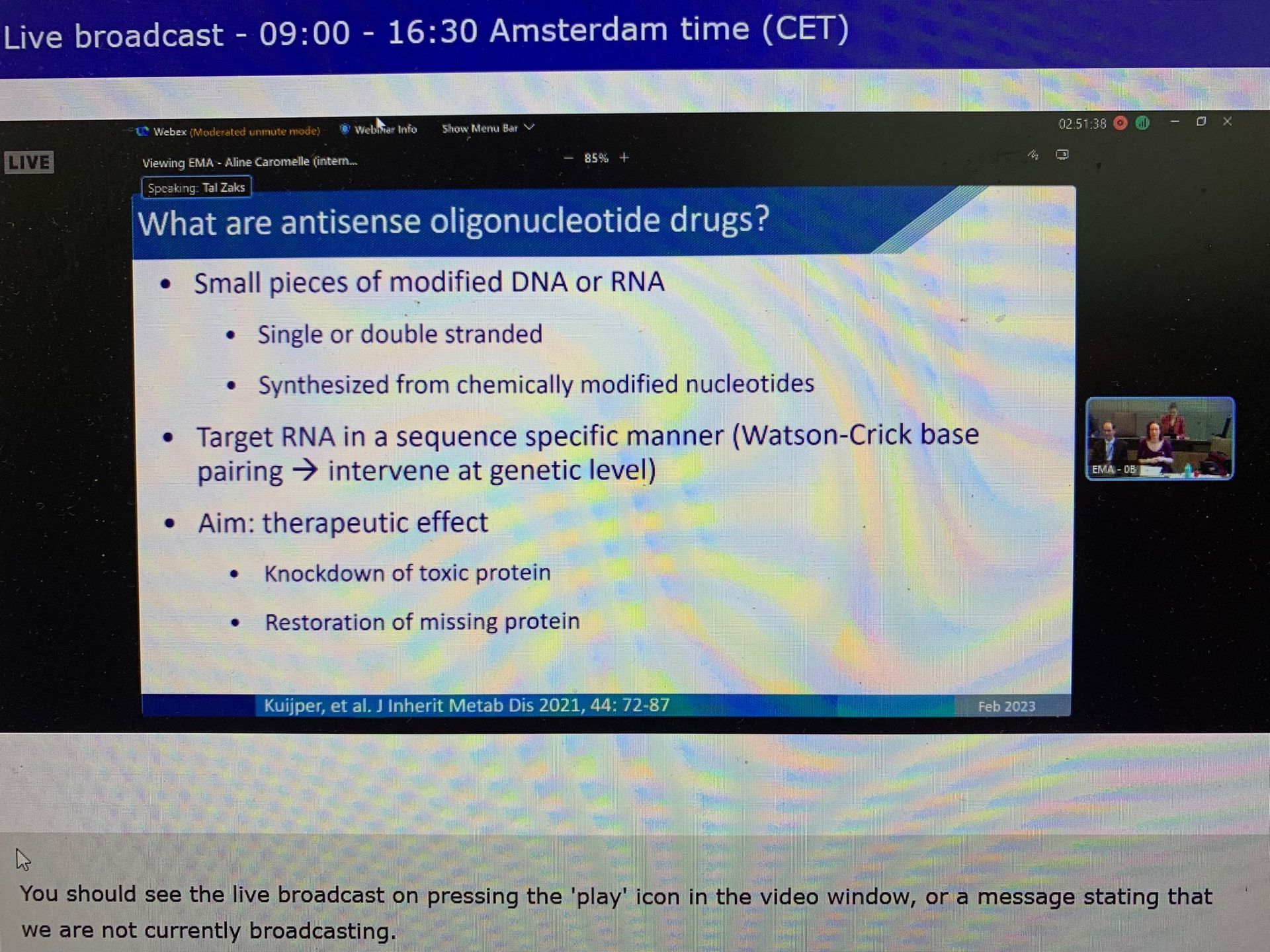 meeting of the European Medicines Agency (EMA) on RNA therapy