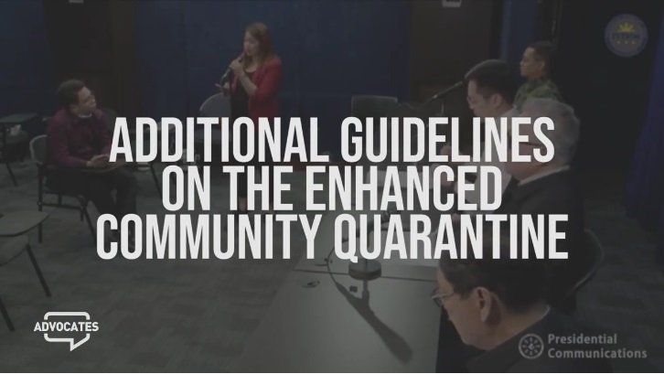 Press briefing on COVID-19 Enhanced Community Quarantine guidelines