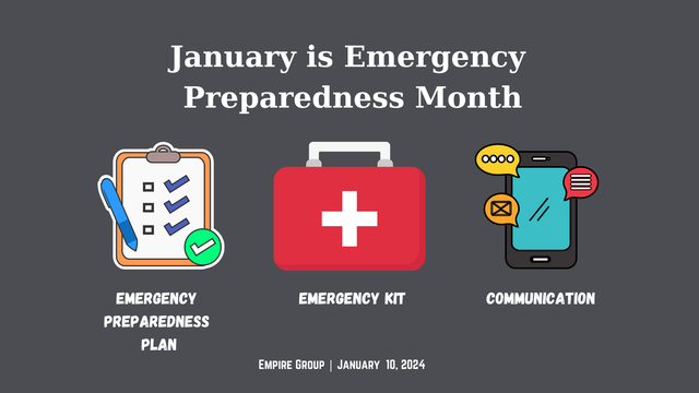 Emergency Preparedness Plan As We Crawl, Walk, Run, Through Our