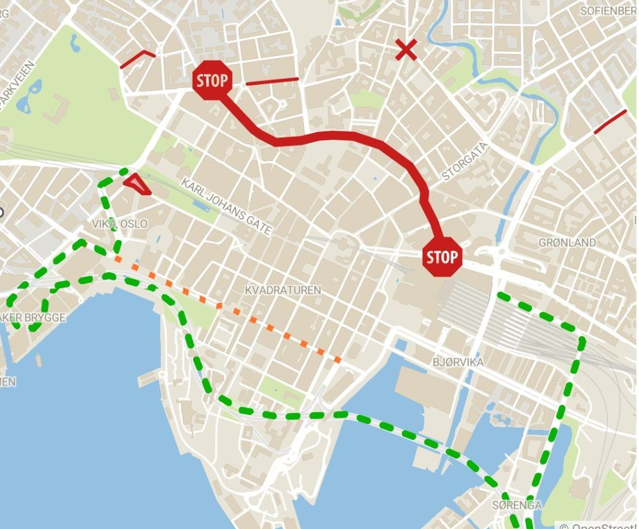 Ring 1 i Oslo er stengt - Det vil få konsekvenser