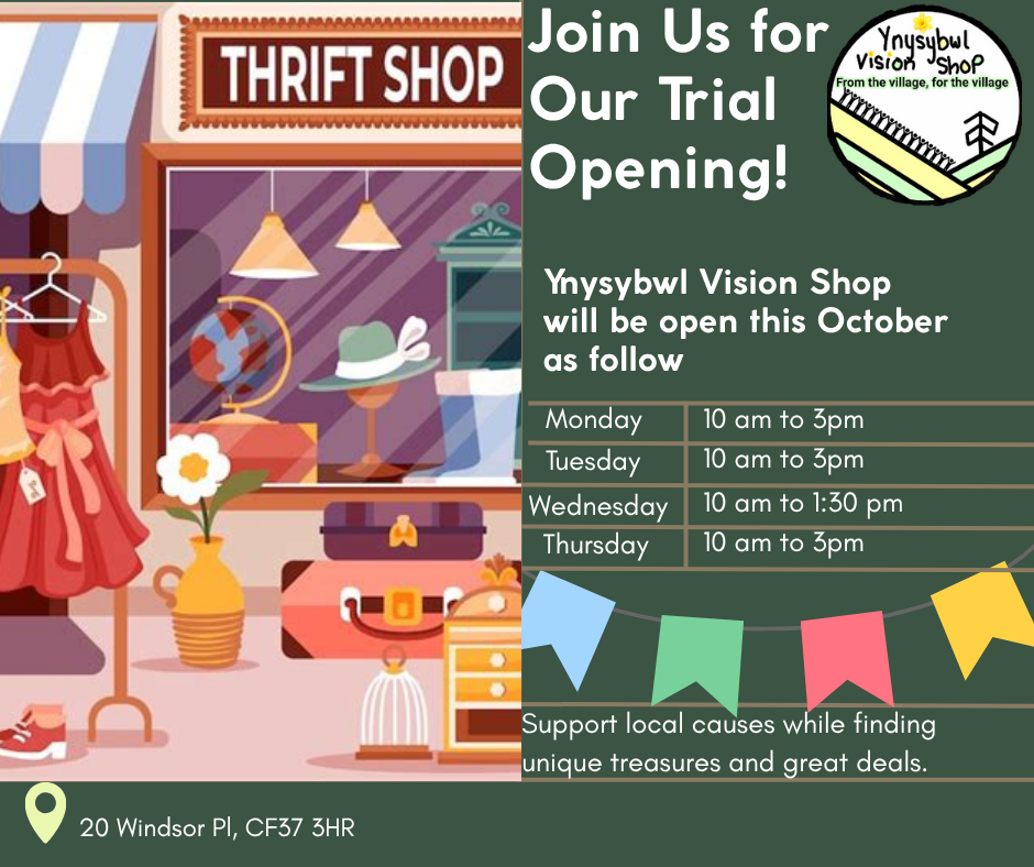Trial opening of the Vision Charity Shop