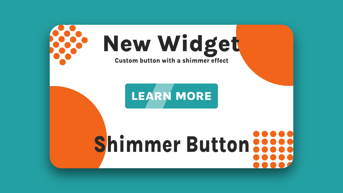 Duda Widget | Shimmer Button