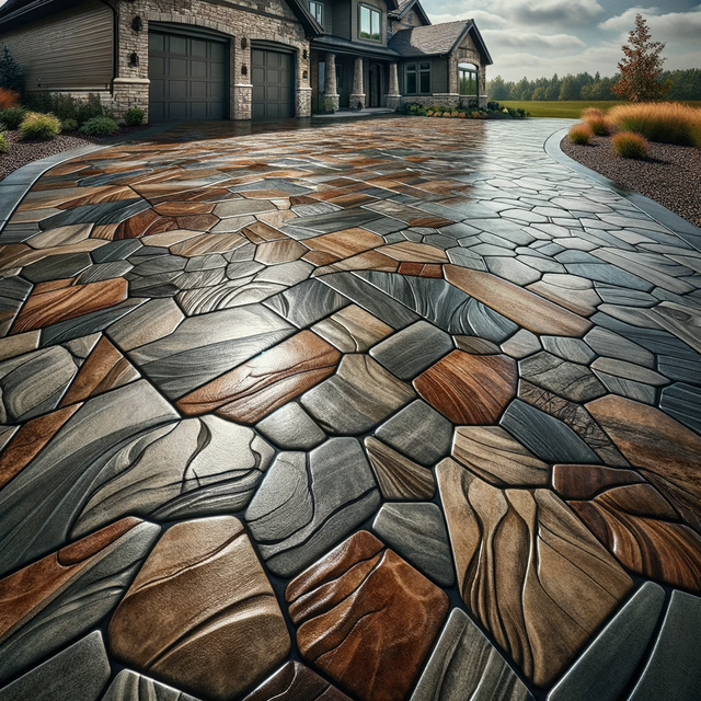 Shells Stamped Driveways