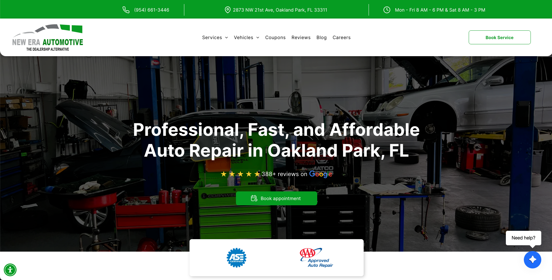 Expert Auto Services in Oakland Park, FL | New Era Automotive