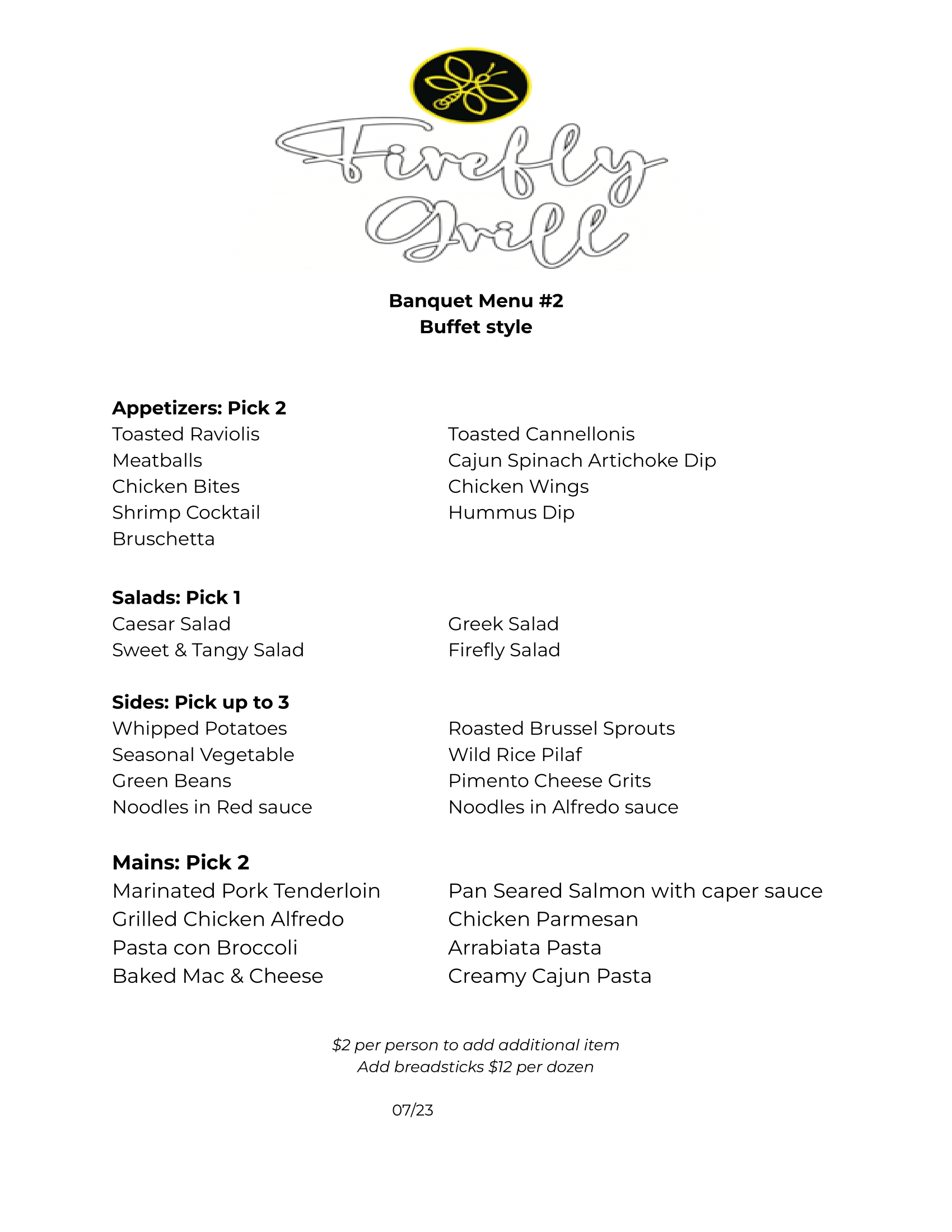 Party Room | Firefly Grill | Chesterfield, MO