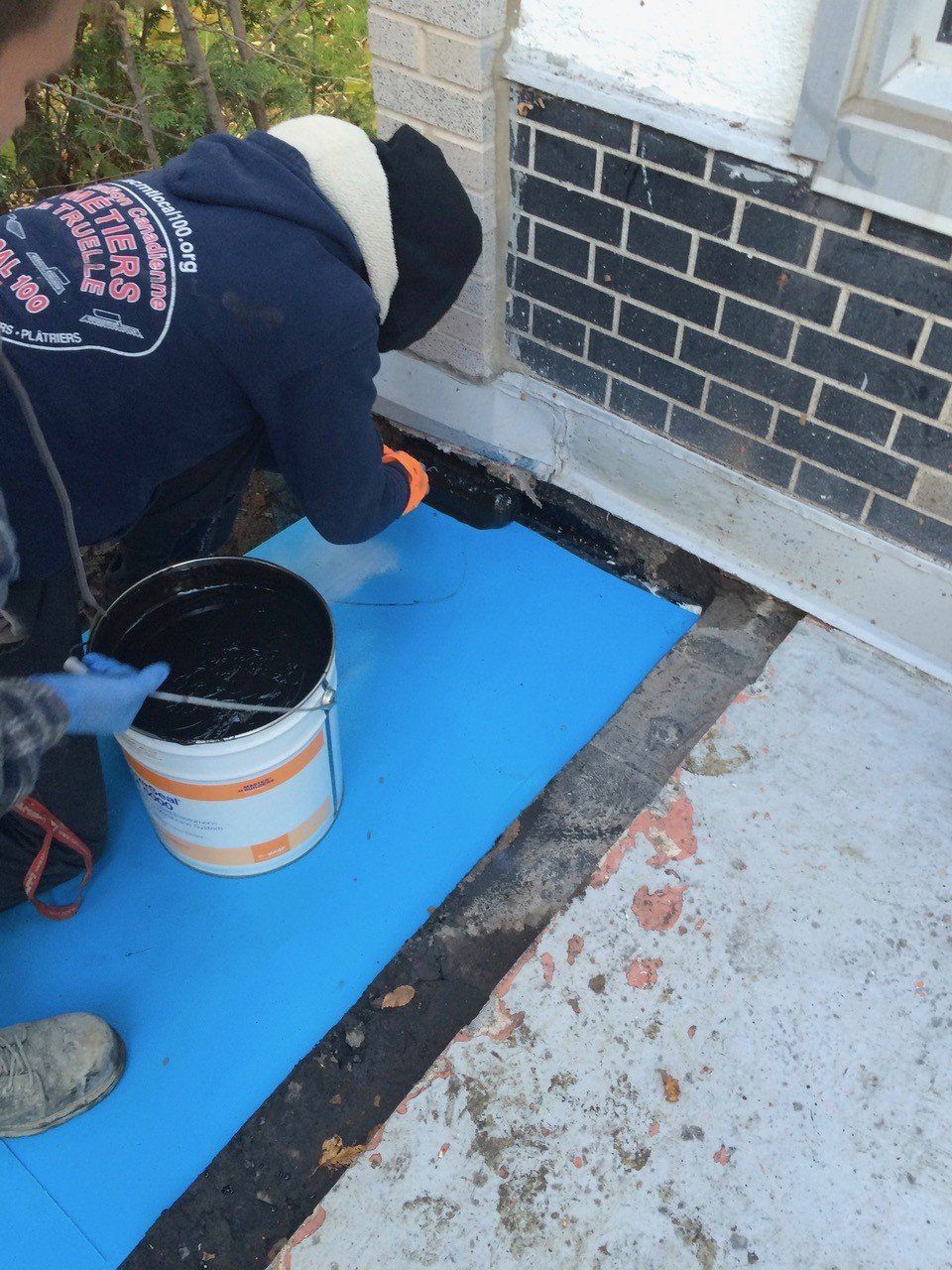 Membrane imperméable pour fondation de bâtiments, murs de maçonnerie ...