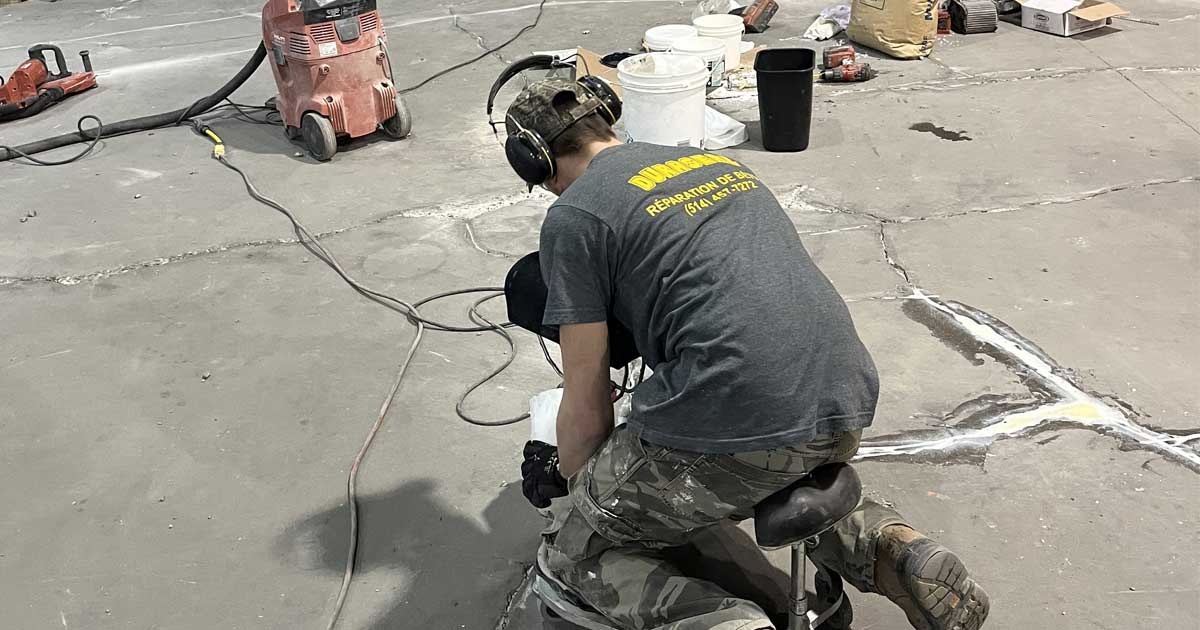 Warehouse floor repair - Duraseal Concrete Repair