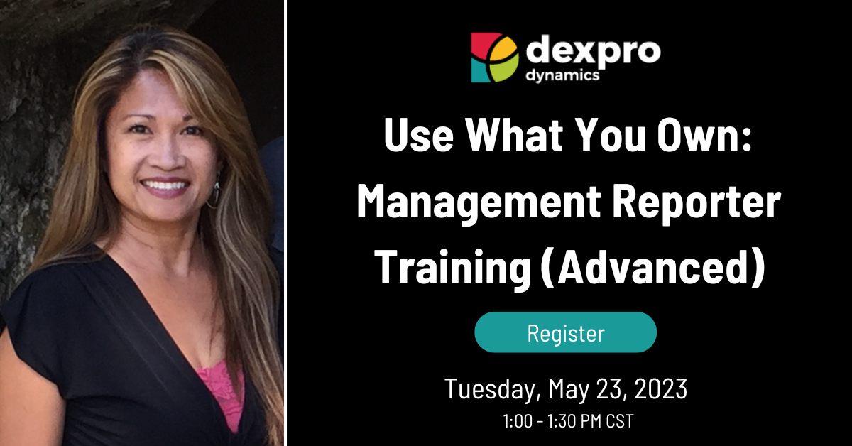 Use What You Own in Dynamics GP - Management Reporter Training