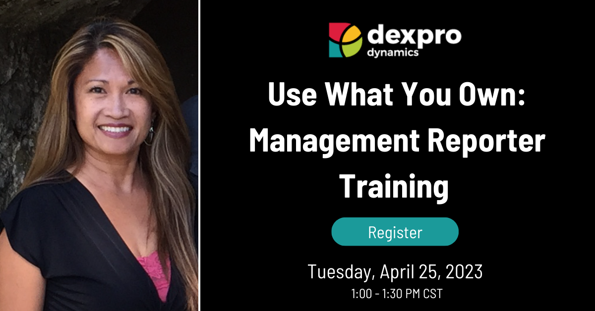 Use What You Own in Dynamics GP - Management Reporter Training