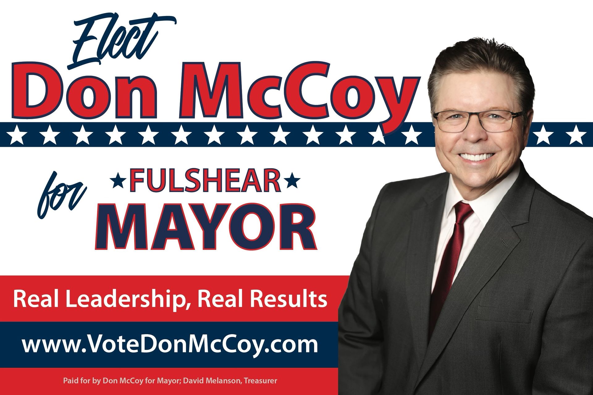 Vote Don McCoy for Fulshear Mayor 2024
