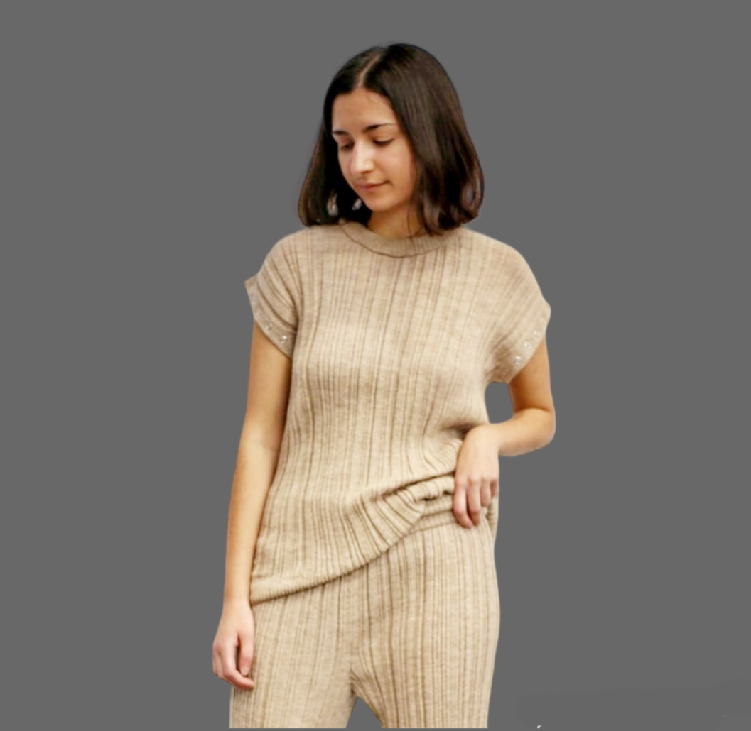 Christmas Alpaca Scarf - Festive Warmth in 100% Sustainable Alpaca