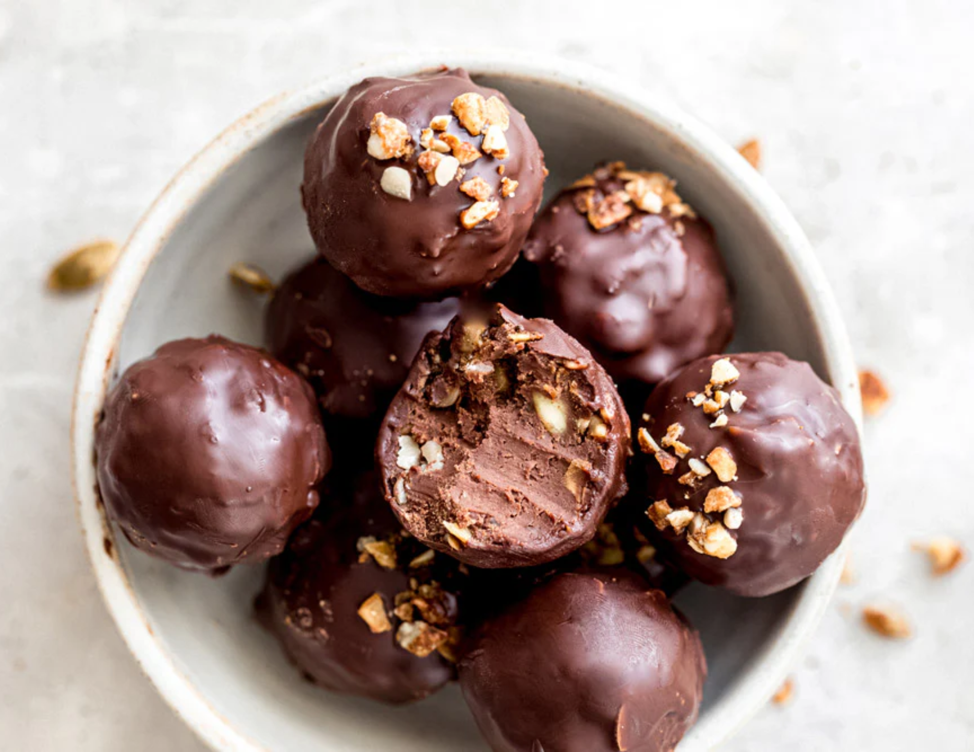 Chocolate Peanut Butter Collagen Truffles