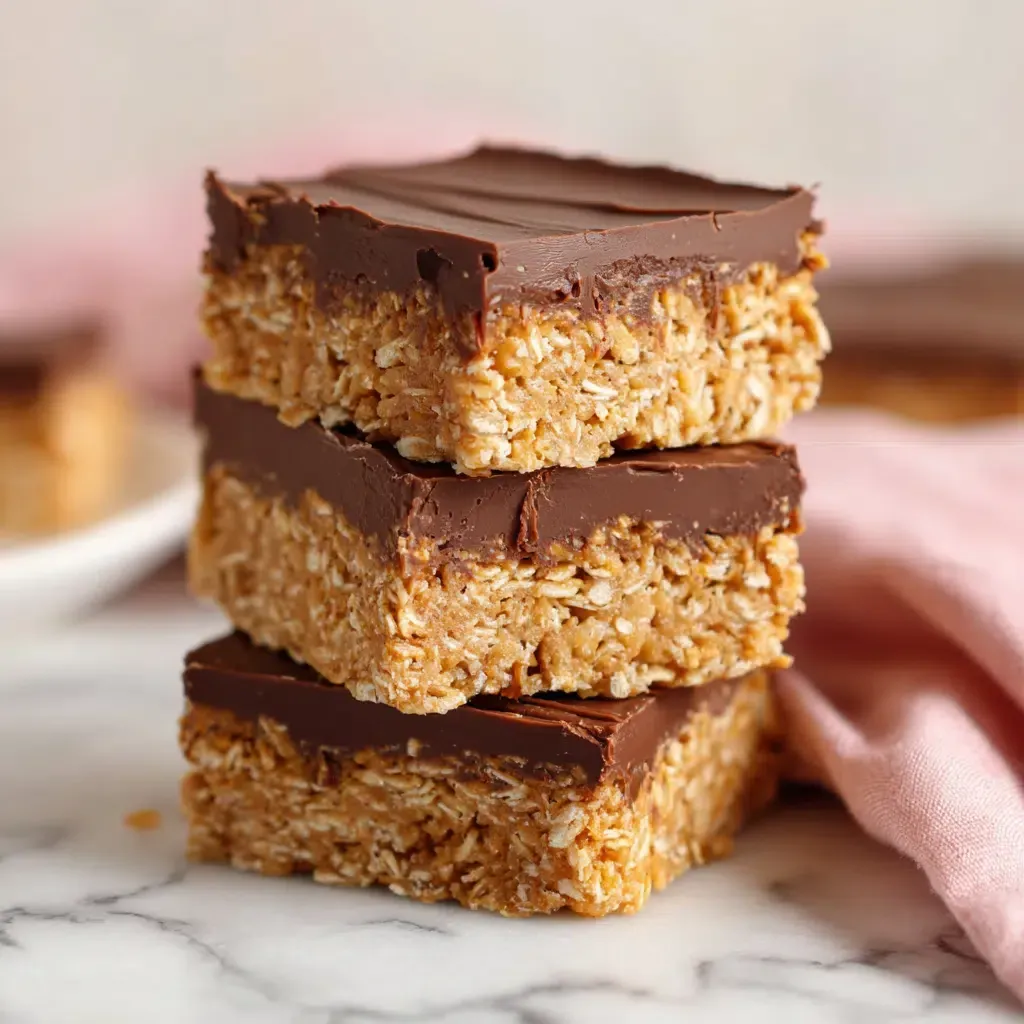 No-Bake Peanut Butter Oatmeal Bars