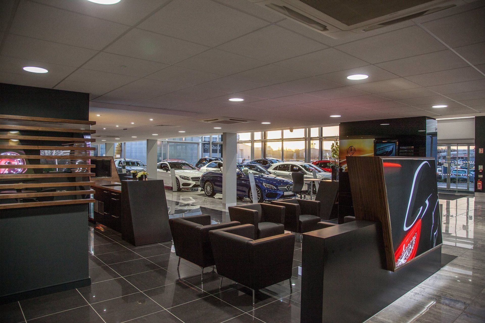 Car showroom designs by Edgar Shopfitting