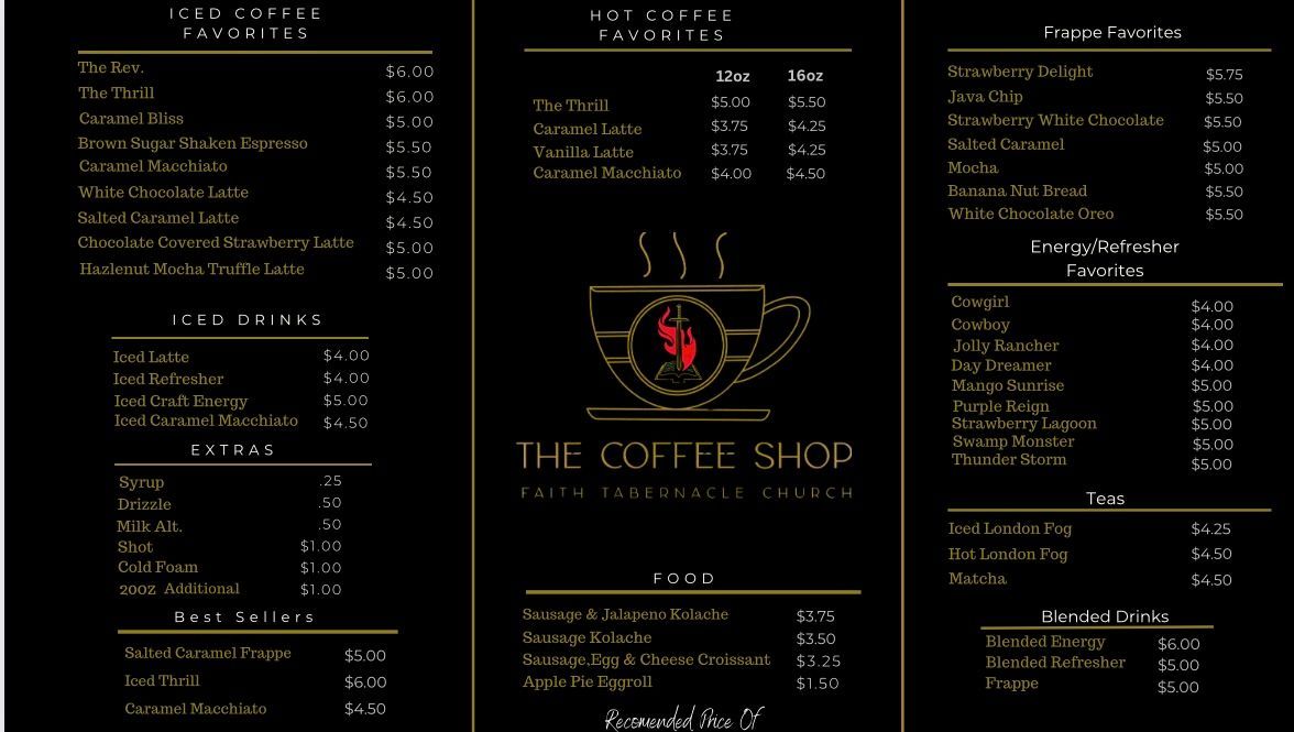 The Coffee Shop at Faith Tabernacle Church