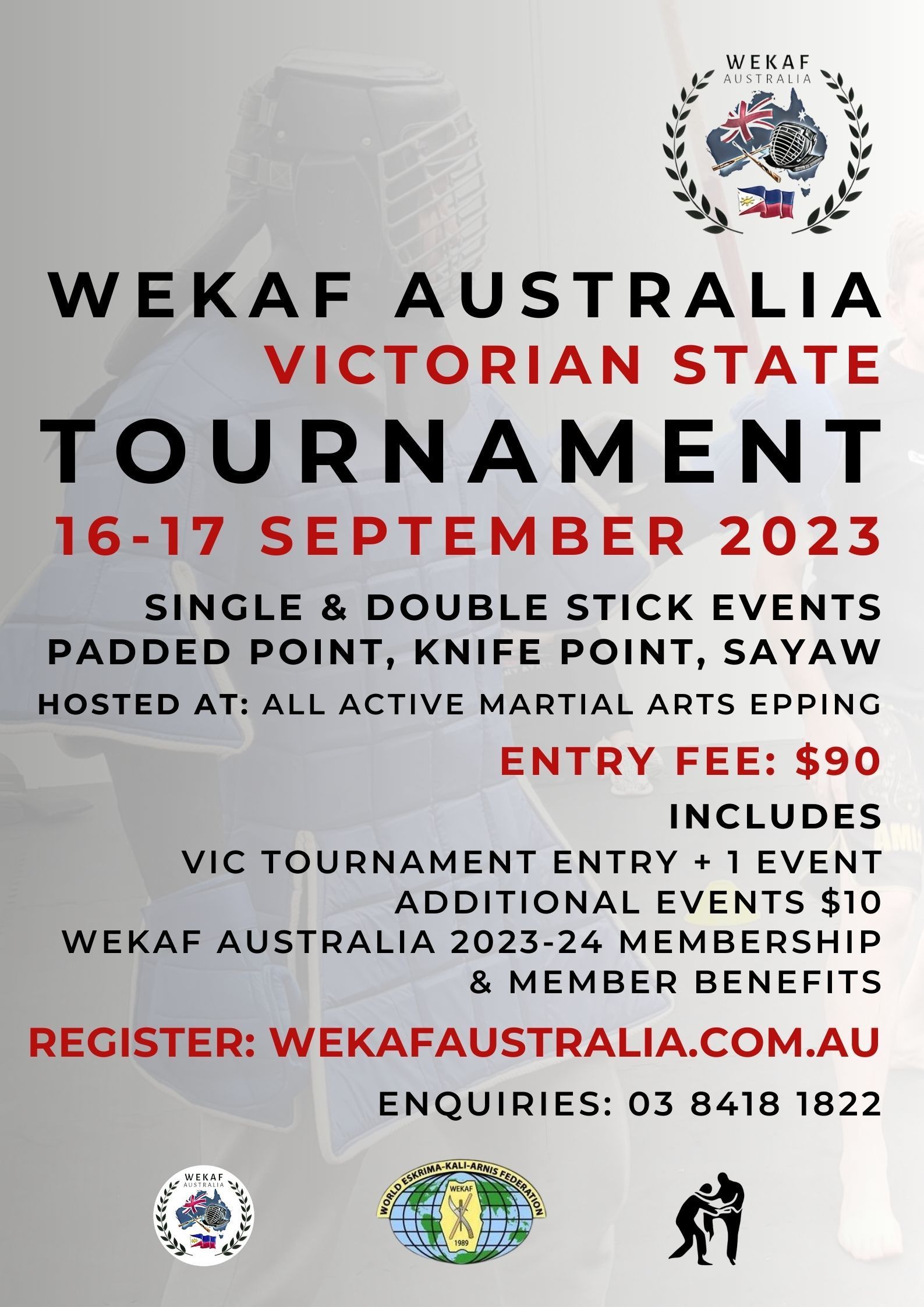 WEKAF Competition Stick-Fighting Australia