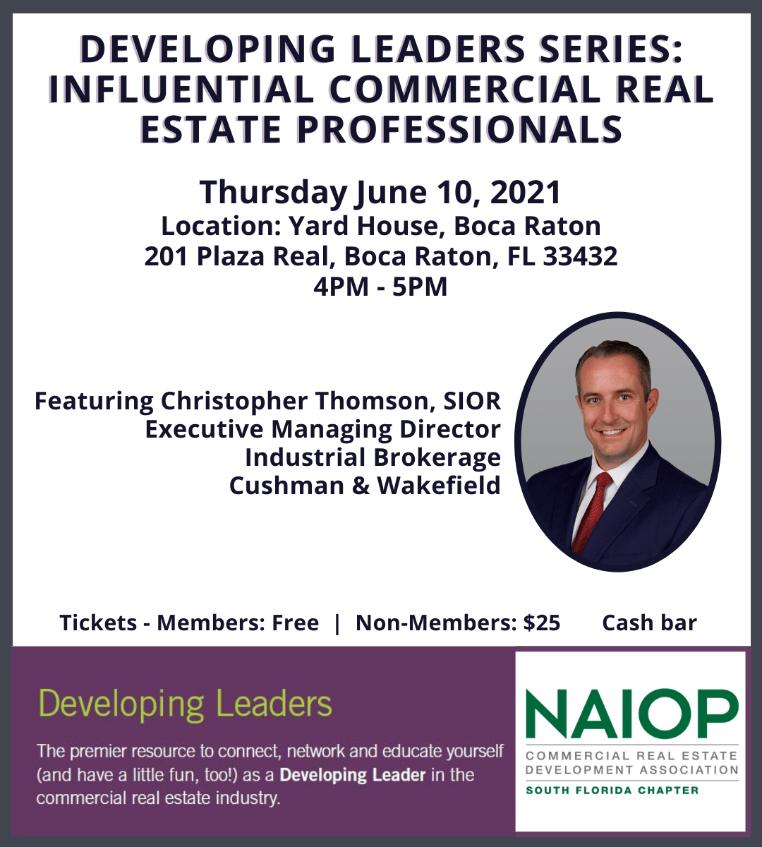 6/10/21 Developing Leaders Influential CRE Professionals Series with ...