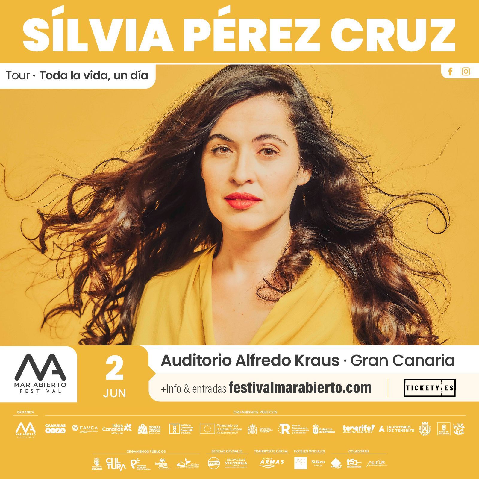 Silvia Pérez Cruz llega en junio a Festival Mar Abierto con su nueva gira ‘Toda la vida, un día’
