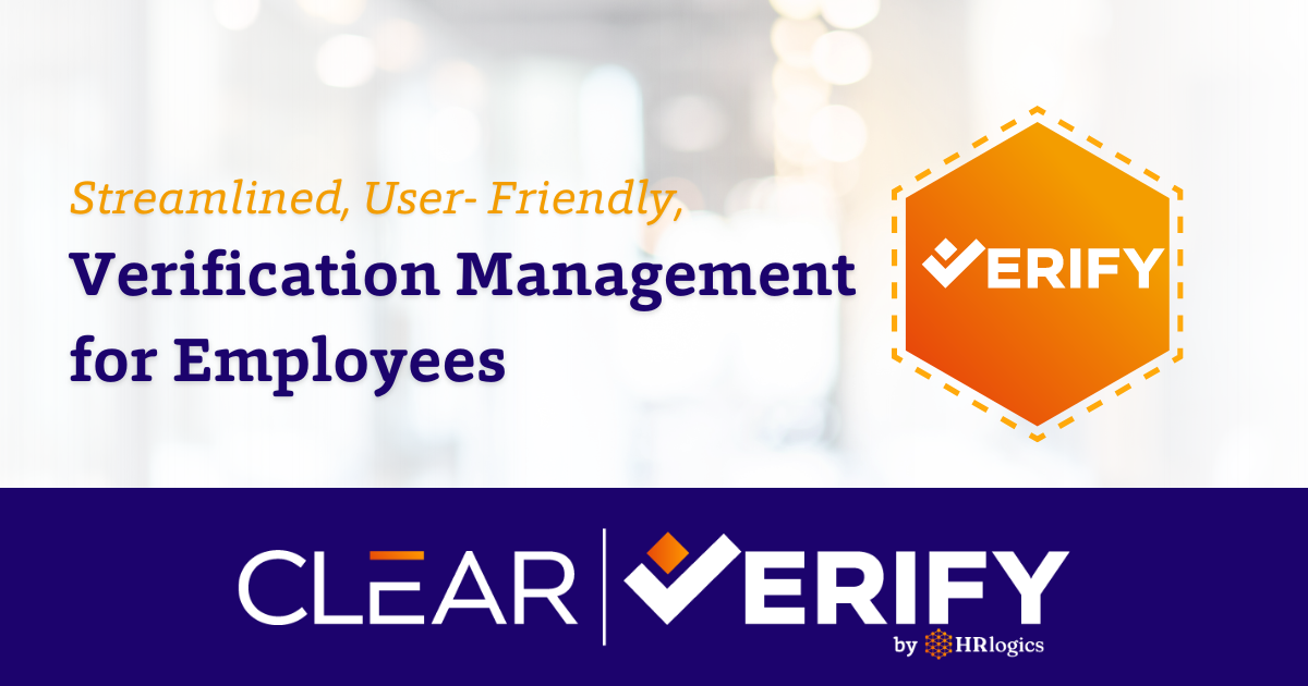 'My Verify' Employee Verification Software | HRlogics | Clear Verify