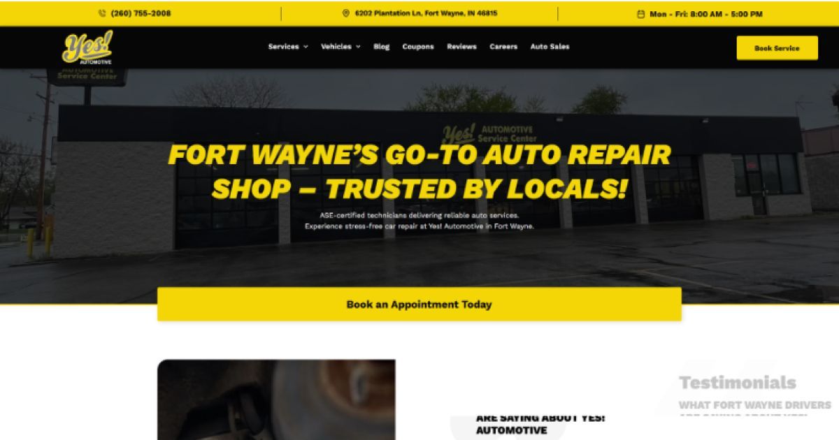 Auto Repair in Fort Wayne, IN | Yes! Automotive