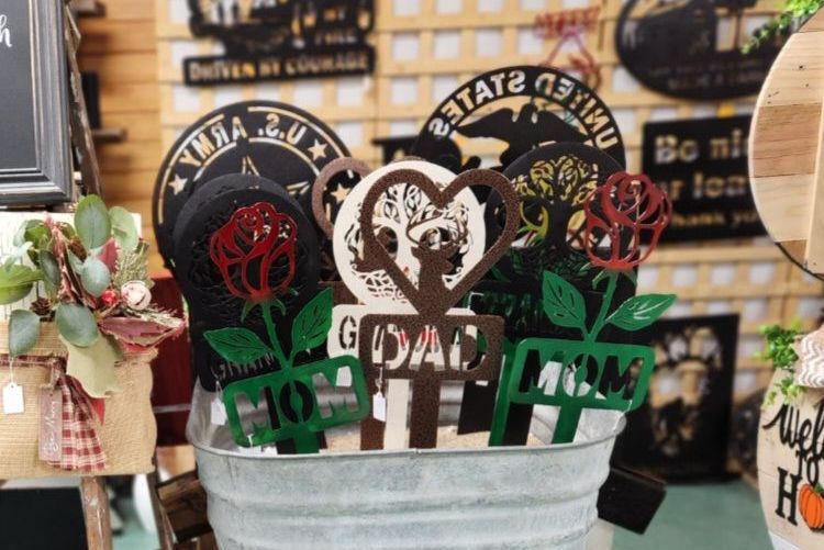 Metal Memorial Stakes, cemetery memorial stake,