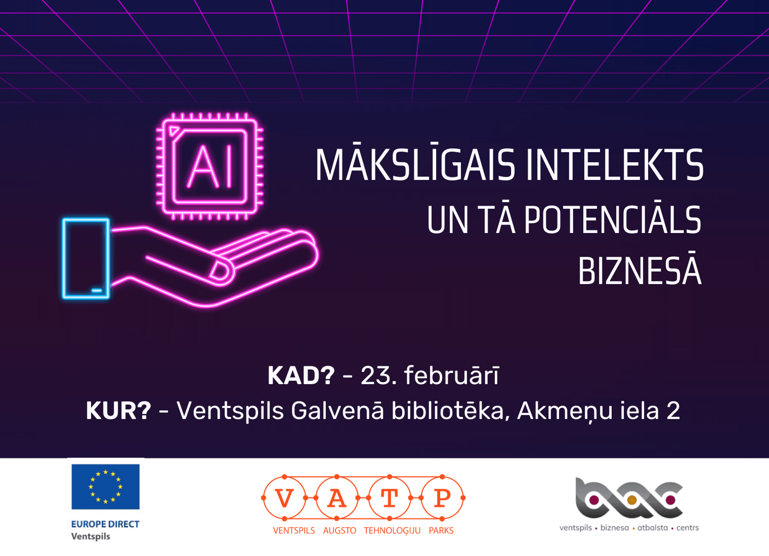 Pasākums “Mākslīgais intelekts un tā potenciāls biznesā”