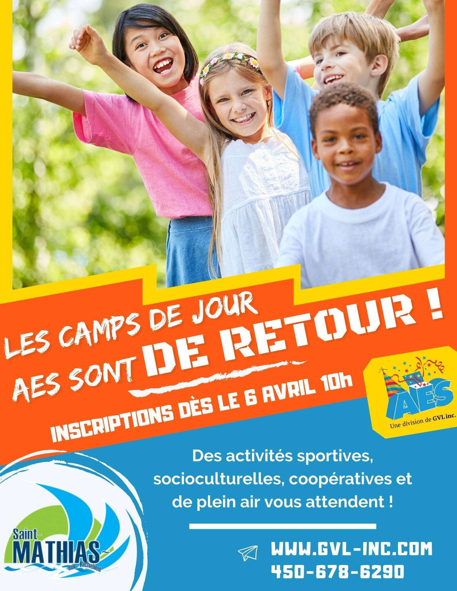 Inscription au camp de jour d'été