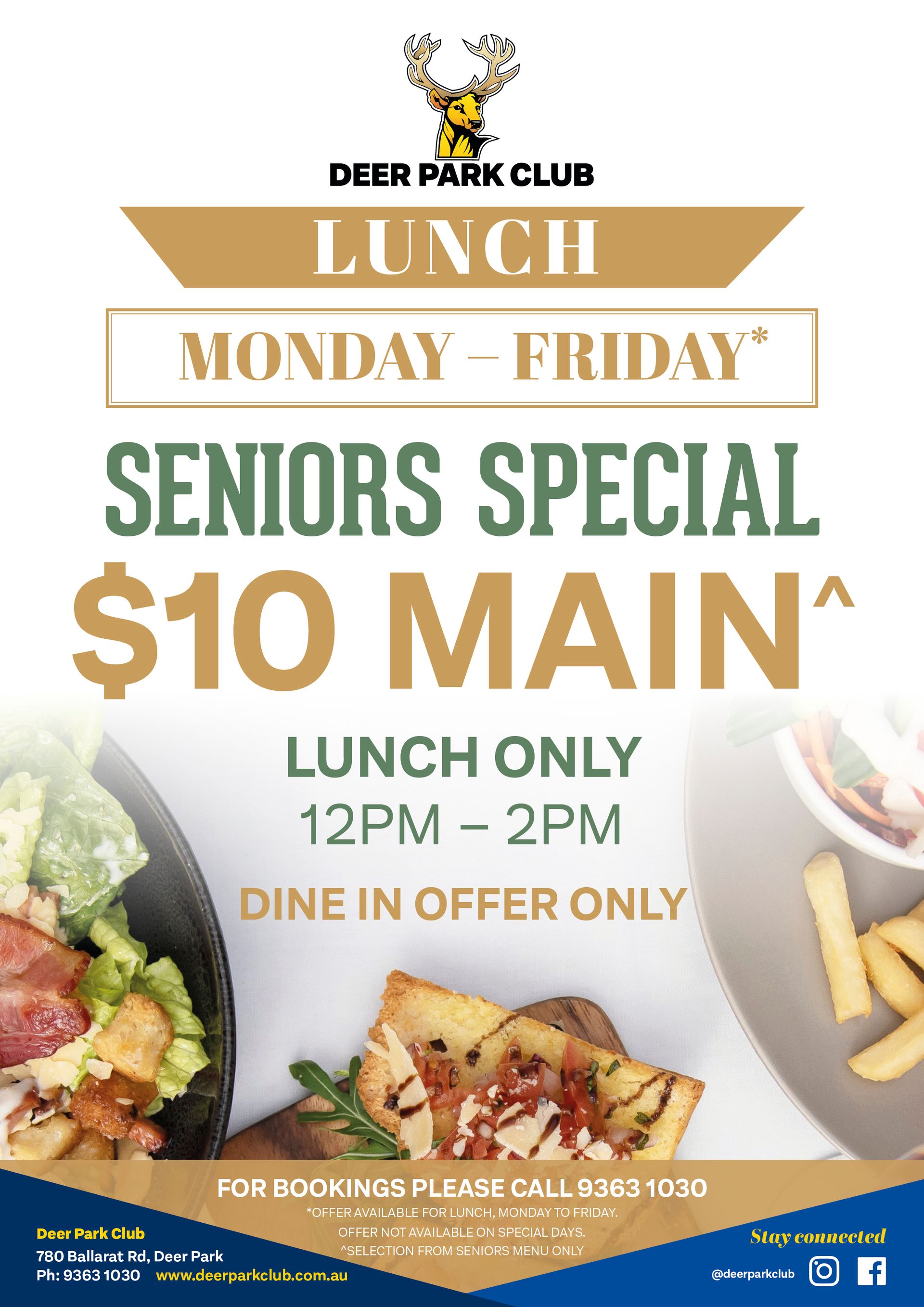 Weekly Food Offers! | DEER PARK CLUB | Deer Park
