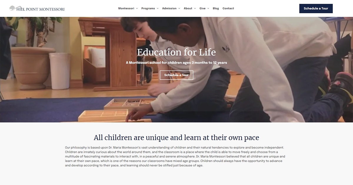 Elementary Program | Hill Point Montessori | West Hills