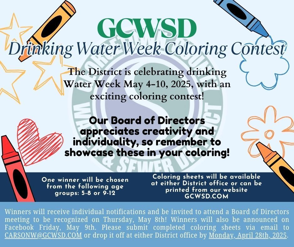 DRINKING WATER WEEK COLORING CONTEST
