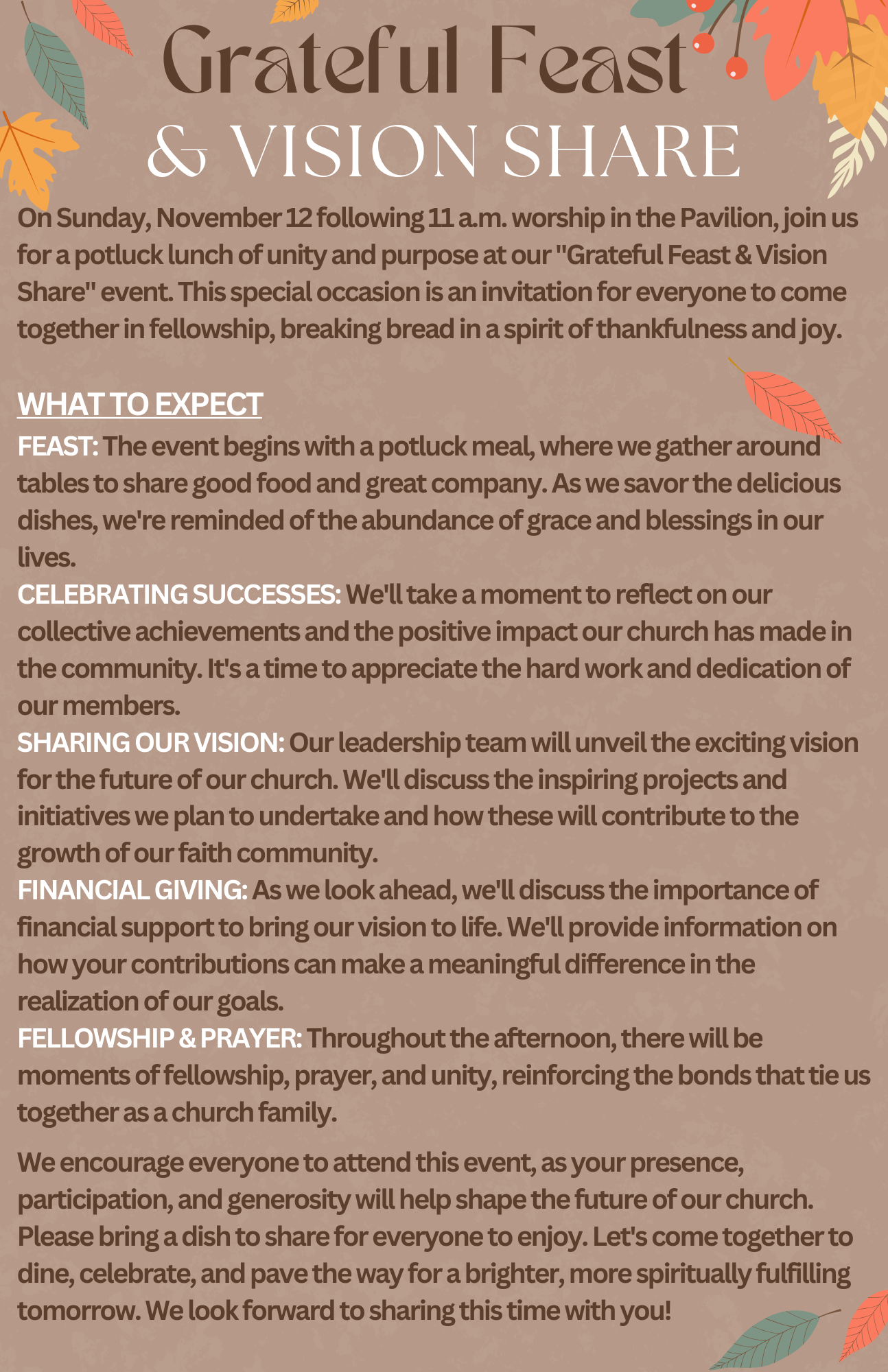 Grateful Feast and Vision Share