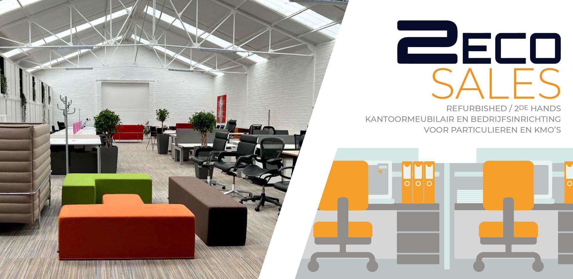 2ECO Sales - 2de hands A-kwaliteit kantoormeubilair