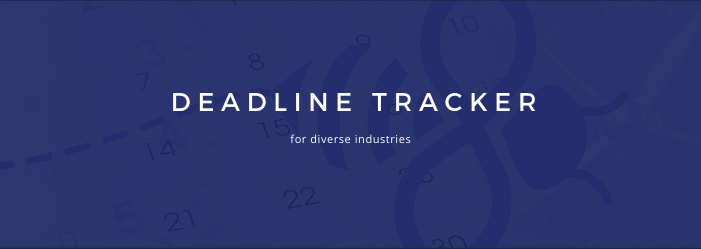 Deadline Tracker for Diverse Industries