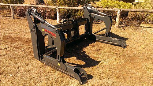 Dual Floating Pipe Handlers for Telehandlers & Wheel Loaders