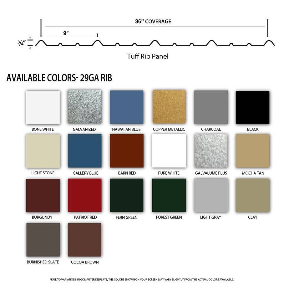 Our Tuff Rib Panels | Cleveland, TN | Pioneer Metal Depot