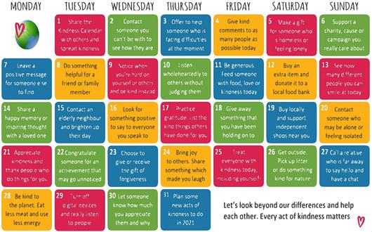 Action for Happiness : Do Good December calendar