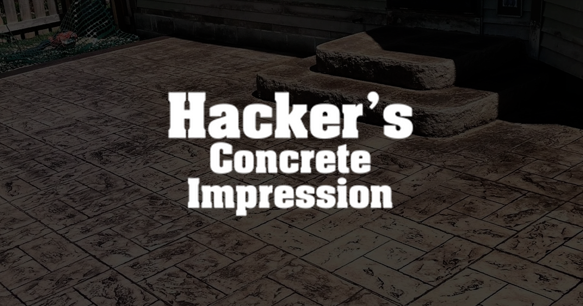 Custom Concrete Installations | Hacker's Concrete Impressions | Columbus