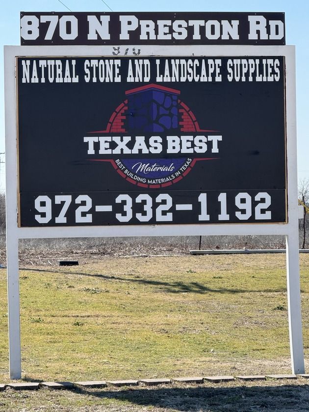 Construction & Landscaping Materials | Texas Best Materials | Celina, TX