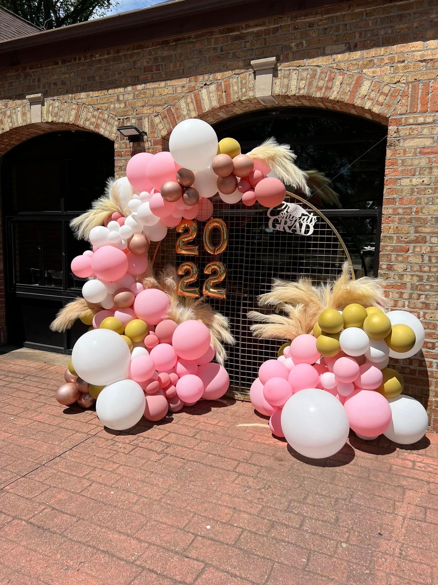 2025 senior night, grad and prom send off balloons