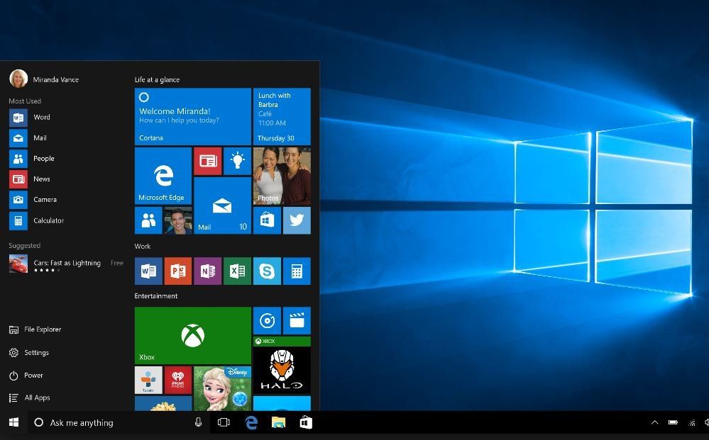 Microsoft Windows 10 Support